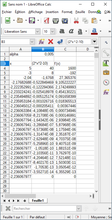 Exemple de descente du gradient [Utilisation de TensorFlow 2.0]